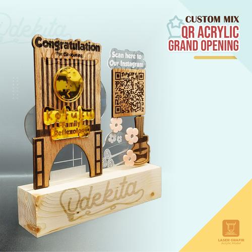 Jual Custom LED 3D Plakat Akrilik Kado Ucapan Selamat Plakat Kayu Usaha ...