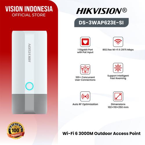 Jual HIKVISION DS-3WAP623E-SI Access Point Outdoor Wi-Fi 6 3000M - Jakarta Utara - VISION ...