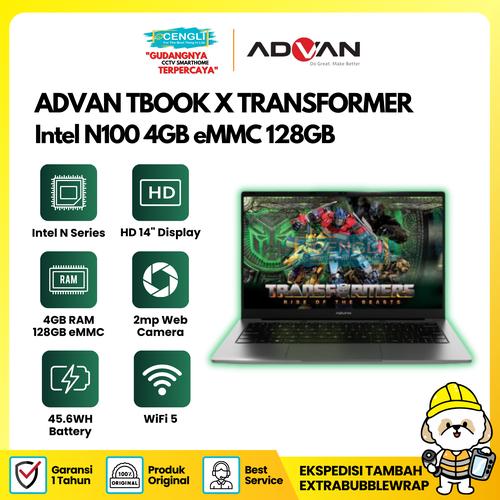 Jual Laptop Advan TBook X Transformer Intel N100-4GB-eMMC 128GB - Kota ...