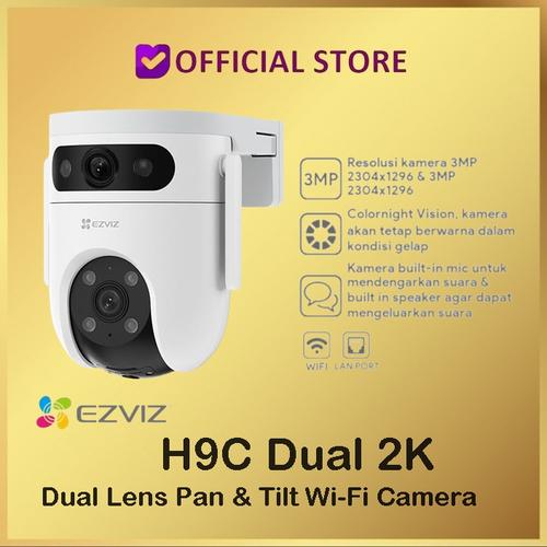 Promo Ezviz H9c Dual-Lens 2K (3MP + 3MP) Smart Home Wifi Pan Tilt IP ...