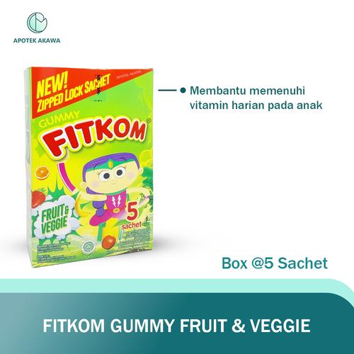 Jual FITKOM GUMMY FRUIT & VEGGIE / MULTIVITAMIN ANAK / APOTEK AKAWA ...