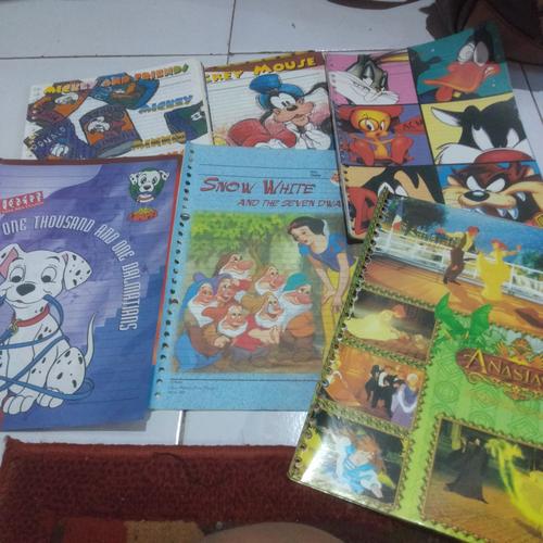 Jual kertas file atau binder mix micky, donald, dalmation, lonytunes ...
