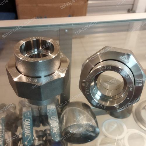 Jual Watermur /Union Stainlees SS316 Class 3000 Socket Weld 1/2" inch ...