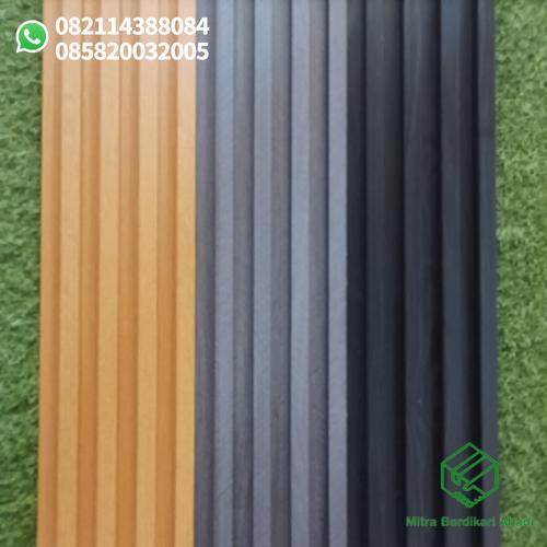 Jual WPC Wood Wall Panel Dekorasi Dinding Premium Quality - Kayu Coklat ...