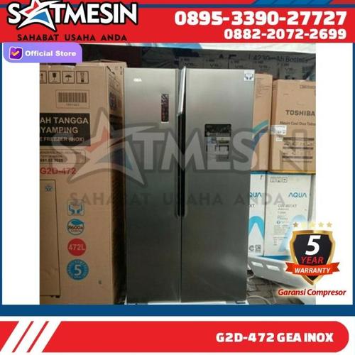 Jual GEA G2D-472 KULKAS GEA 2 PINTU INVERTER NEW - INOX - Kota ...