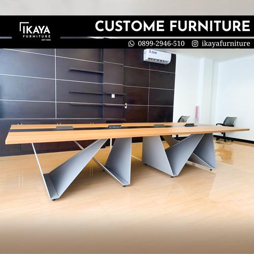 Jual Meja rapat custome / meja meeting kantor kaki plat Besi / meja ...