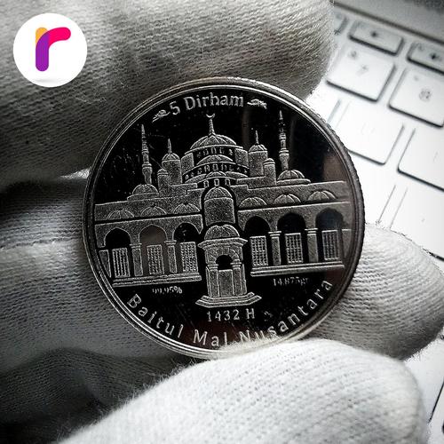 Jual Koin Dirham Khamsa (5 Dirham) Wakala Induk Nusantara + Sertifikat ...