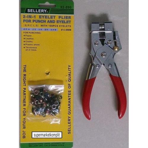 Jual Tang mata ayam 2 in 1 Eyelet Plier 2 in 1 Tang Pelubang Mata Ayam ...