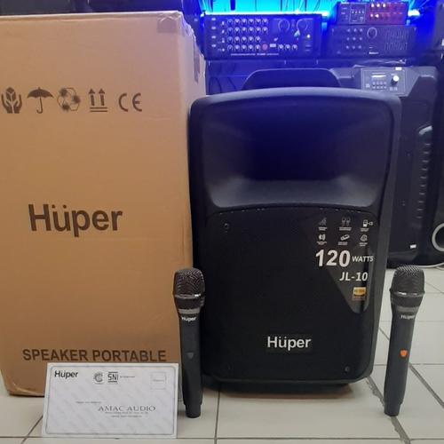 Jual SPEAKER AKTIF PORTABLE WIRELESS HUPER JL 10 INCH Jl10 Bluetooth ...