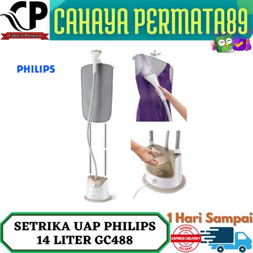 Promo PHILIPS GC488 GARMENT STEAMER EASY TOUCH 14 LITER SETRIKA UAP ...