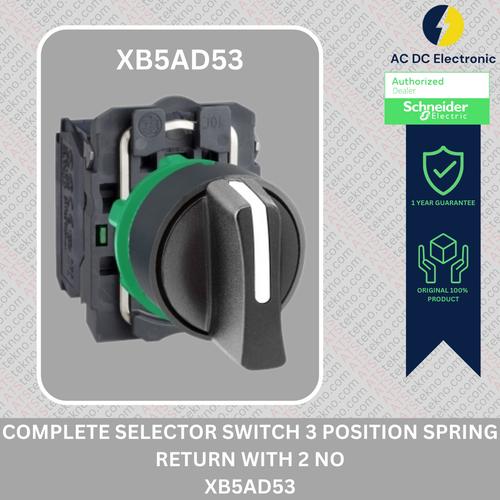 Jual Schneider - Selector Switch xb5ad53 - 3 posisi, 2 NO - Kota ...