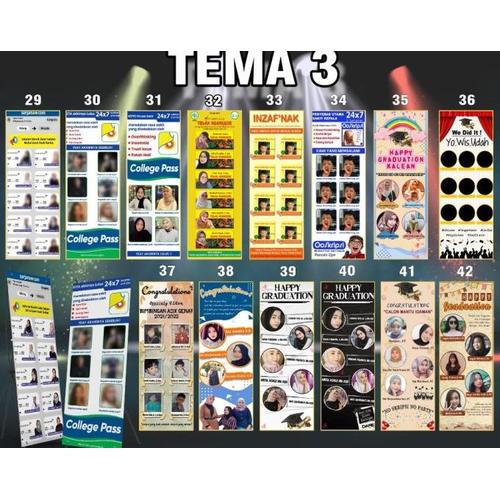 Jual CETAK BANNER SPANDUK WISUDA KEKINIAN GRADUATION BANNER LULUS ...
