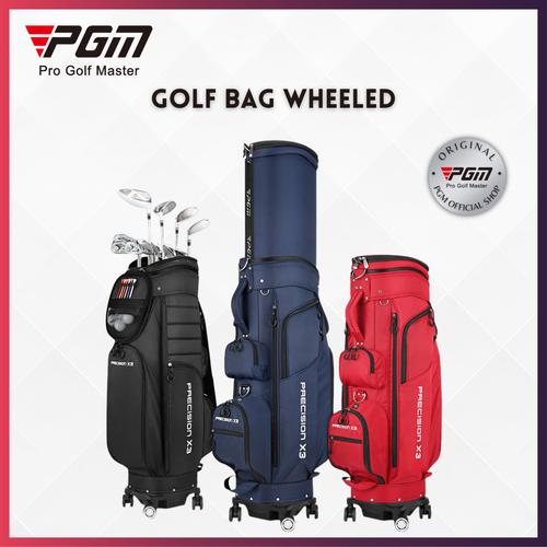 Promo PGM Tas Golf Wheeled Cart Bag 4 Wheel Retractable Cap Tas Stik 4 ...