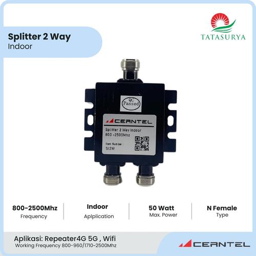 Jual Splitter antenna penguat signal GSM 2way | Splitter Nfemale ...