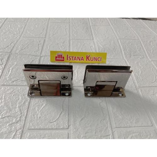 Jual ENGSEL PINTU KACA SHOWER HINGES GLASS TO WALL STEINLESS GALILEO ...