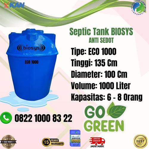 Jual Septic tank Bio Tipe Eco 1000 liter, biofil, biosung, Biotechno ...