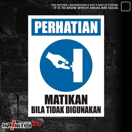 Jual x2 WSKIM-077 stiker safety sign sticker rambu keselamatan kerja K3 ...
