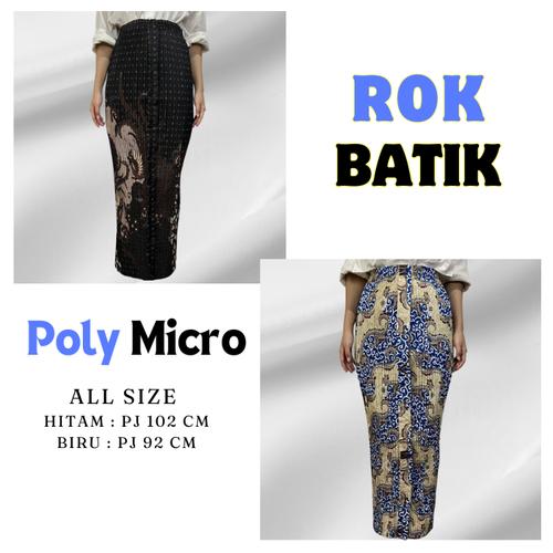 Jual Rok batik plisket panjang pilihan hitam atau biru - Biru - Kota ...