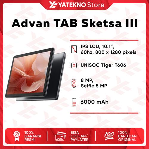 Jual (ORIGINAL) Advan TAB Sketsa III 6/128GB GREY + Stylus + Keyboard ...