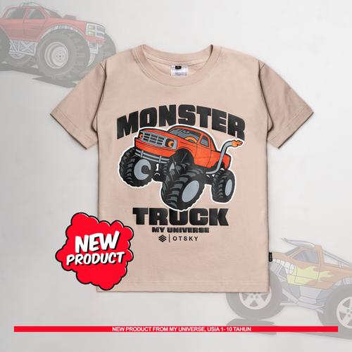 Promo Otsky X My Universe Kaos Anak Logo Monster Truck Cotton 30s ...