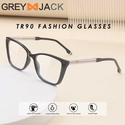 Promo Grey Jack Kacamata Model Cat Eye Kotak Ringan Bahan TR90 Fashion ...