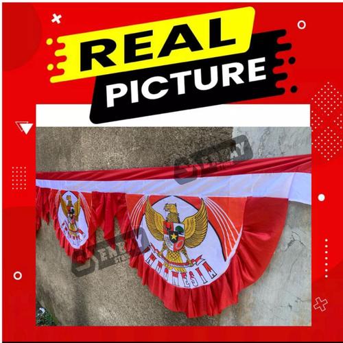 Jual Bendera Background Garuda Merah Putih 10 Gelombang - GARUDA ...