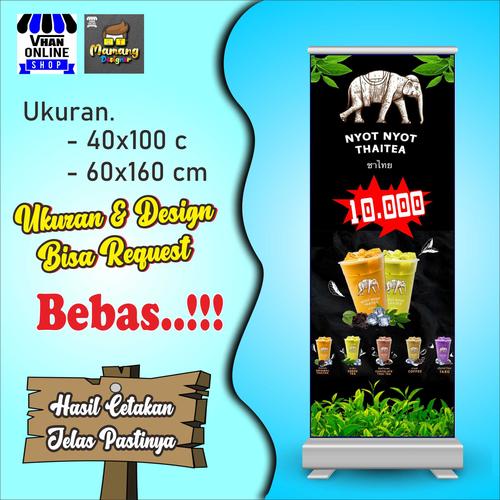 Jual Spanduk, Banner, Mmt Thai Tea, Nyot Nyot Thai Tea, Keren - 400x100 ...