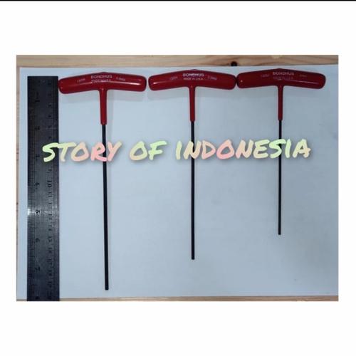 Jual Kunci L Model T / Hex Key T Handle 2 mm 2.5 mm 3 mm Bondhus USA ...