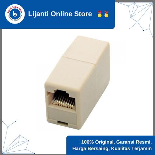 Jual Konektor Barel Lan RJ45 1-1 Single/Sambungan/Connector Lan RJ45 1 ...