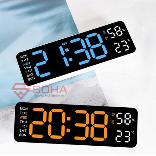 Jual JD-5503 Jam Meja Digital Jam Dinding LED Angka Besar Alarm Suhu ...