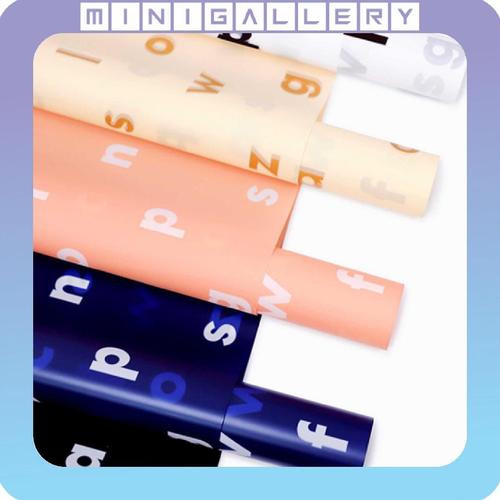 Jual Aqw 20 Lembar Flower Wrapping Paper Motif Huruf Kertas Buket Bunga ...