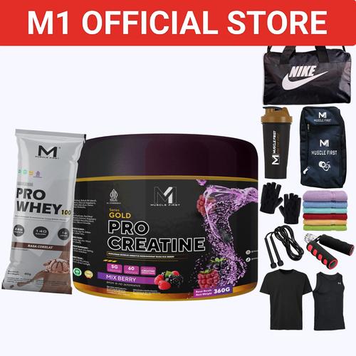 Jual Muscle First Gold Pro Creatine Monohydrate 360gram Suplemen ...