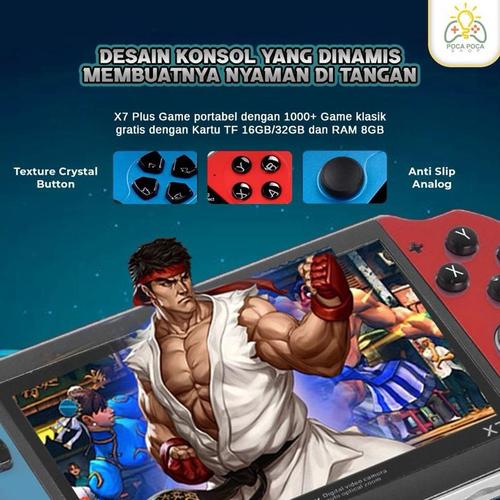 Jual GAME BOY PREMIUM LAYAR HD X7 GAME CONSOLE 1000 GAMES VERSI TERBARU ...