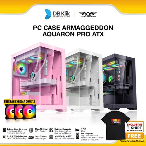 Promo Casing PC Gaming Armaggeddon Aquaron Pro Atx + Fan Core 12 ...