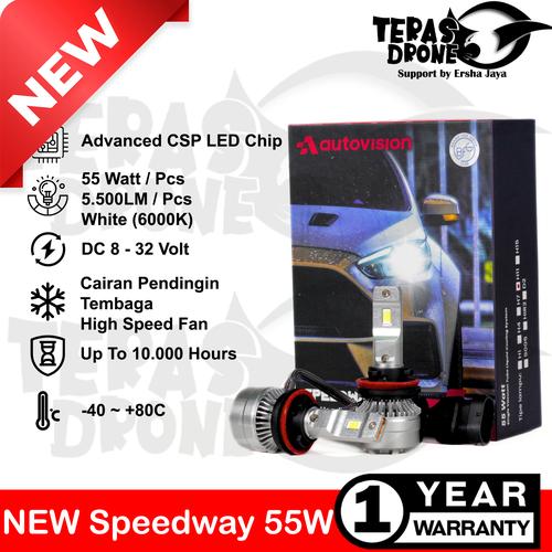 Jual LED Autovision Speedway 55 Watt - H1 H4 H7 H8 H9 H11 H15 H16 HB3 ...