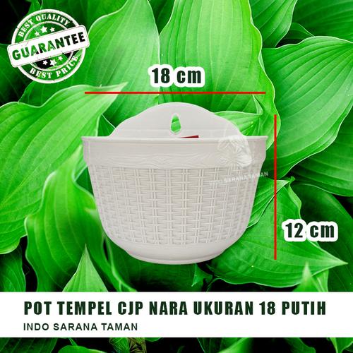 Jual POT TEMPEL CJP NARA 18 PUTIH Pot Tembok Pot Dinding Pot Vertical ...