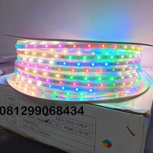 Jual lampu led strip selang RGB 100m 100 meter led strip selang warna ...
