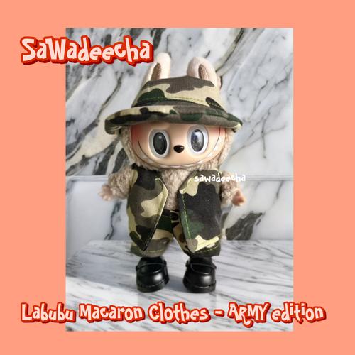 Jual Labubu Macaron - Baju Labubu army / baju military boneka labubu ...