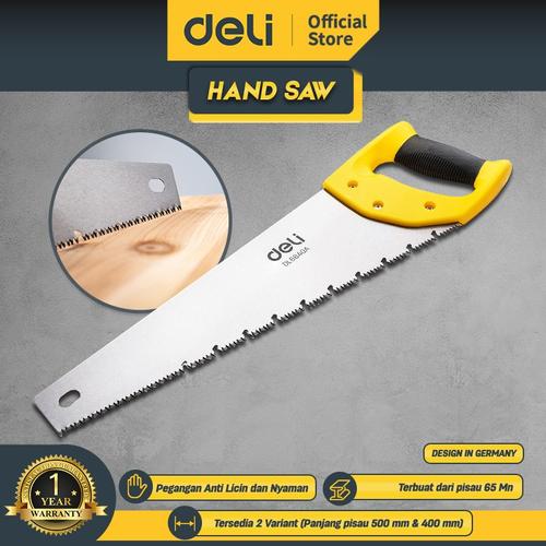Jual Deli Hand Saw / Deli Gergaji Kayu Tangan 400,450, 500 MM Tajam ...