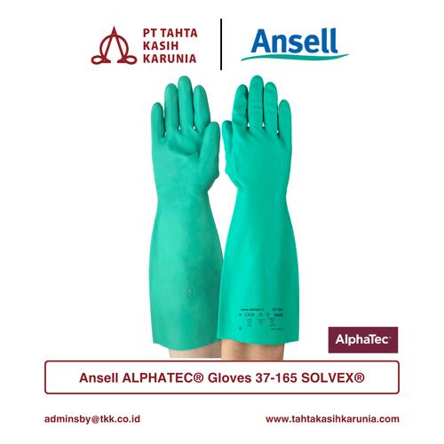 Jual Ansell ALPHATEC Gloves 37-165 SOLVEX Nitrile Chemical Protection (Sarung Tangan Safety ...