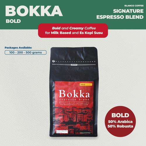 Jual Espresso Blend Biji Kopi Arabica Robusta 50/50 Bokka Bold Blanco ...