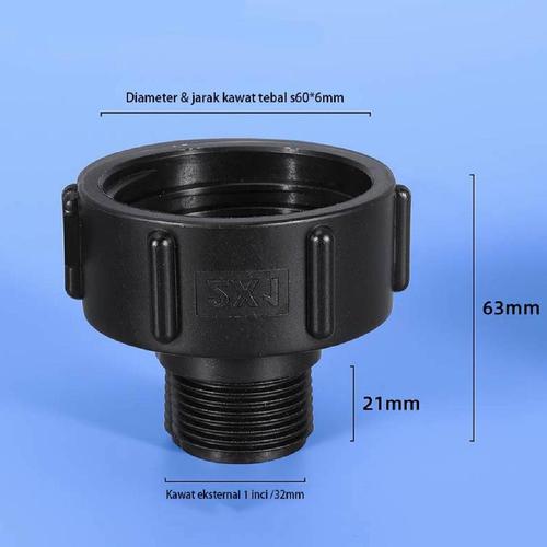Jual IBC Tank Air Ibc Adapter/Tangki Ibc Tutup/Tutup Toren Adaptor/Kran ...