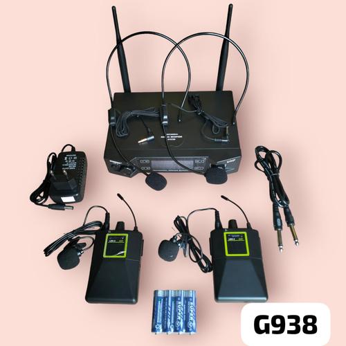 Jual G938 MICROPHONE RECEIVER JEPIT DUAL MIC BANDO WIRELES MIK MIX ...