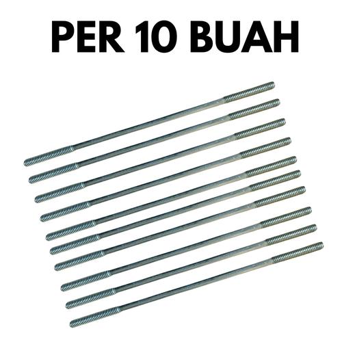 Jual Per 10 buah Hak Seng Pancing Drat 2 Sisi 1/4 inch x 15 cm Baut ...