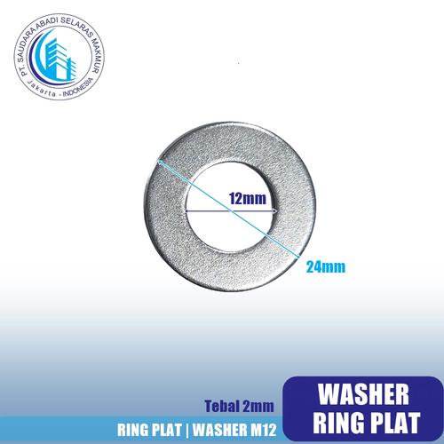 Jual M12 Ring Plat | Washer Tebal 2mm - Jakarta Barat - Surya Abadi ...