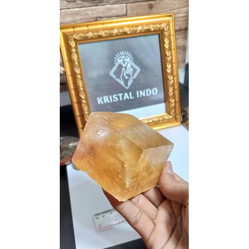 Jual Batu Honey / Yellow Calcite Slabs Raw Rough Iceland Spar Optical ...
