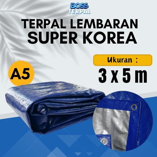 Promo Terpal Plastik Tipe A5 Korea Original Ukuran 3 x 5 Meter - Terpal Penutup Barang - Kab ...