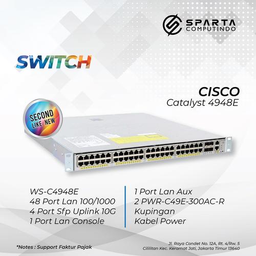 Jual Switch Cisco Catalyst 4948E 48 Port Lan Gigabit 4 Port Sfp 10G ...