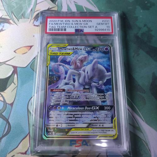 Jual Kartu Pokemon TCG ID Indonesia SM AC3a Mewtwo & Mew GX SR AA PSA ...