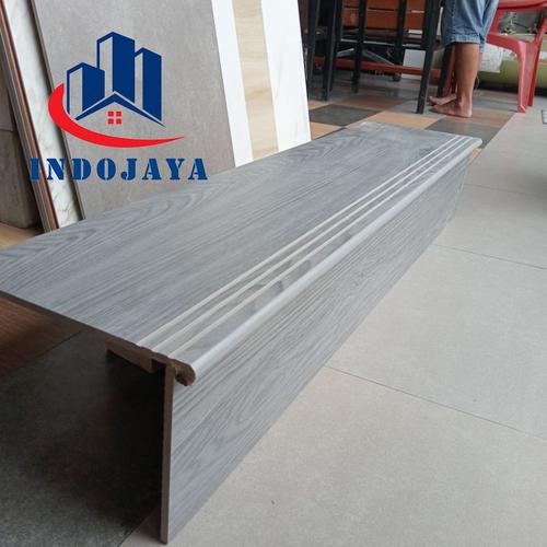 Jual granit tangga motif kayu abu 30x80 30x90 stepnosing custom ukuran ...